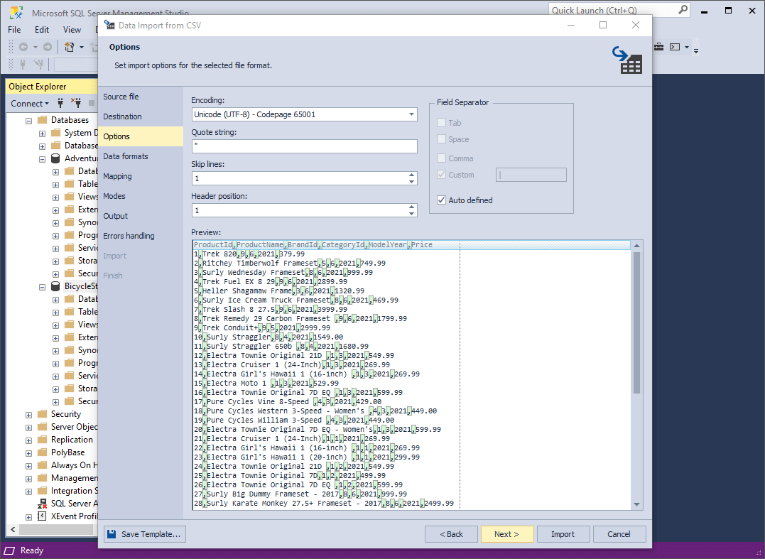 How To Import Data From CSV To SQL Server
