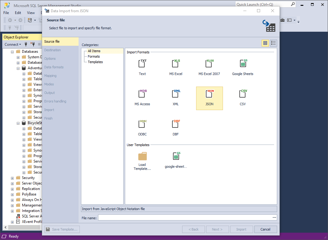 How To Import Data From A JSON File To SQL Server