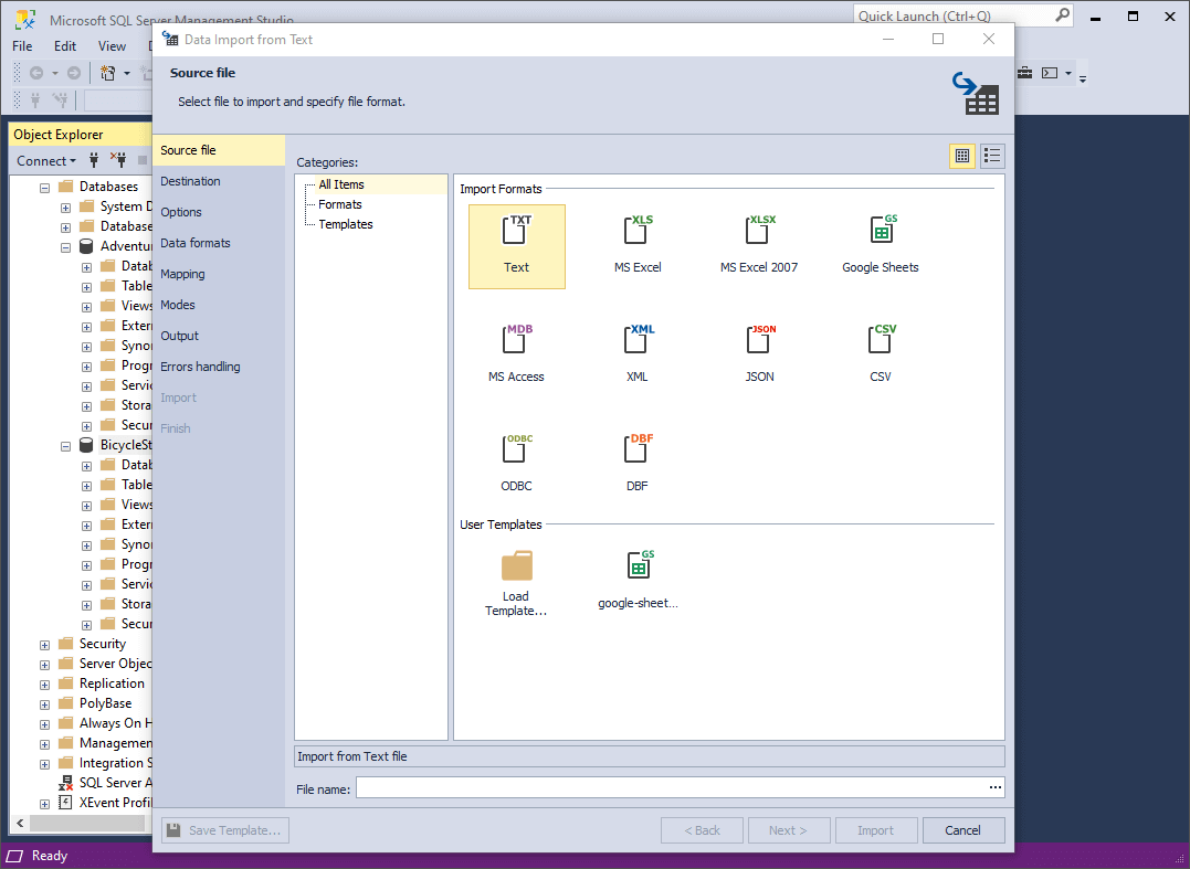 How To Import Data From A Text File To SQL Server