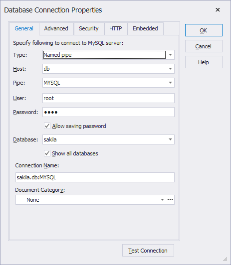 Connecting to a Database