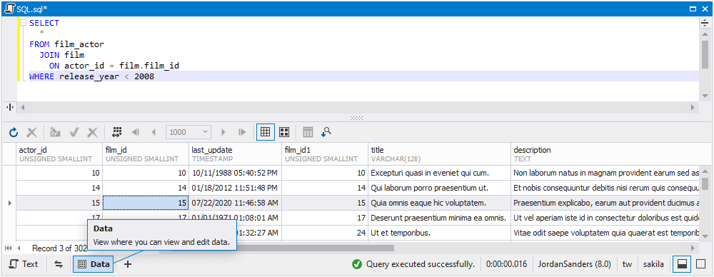 SQL Document Overview