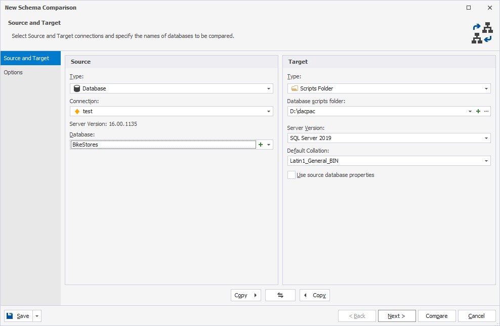 DACPAC as the data source