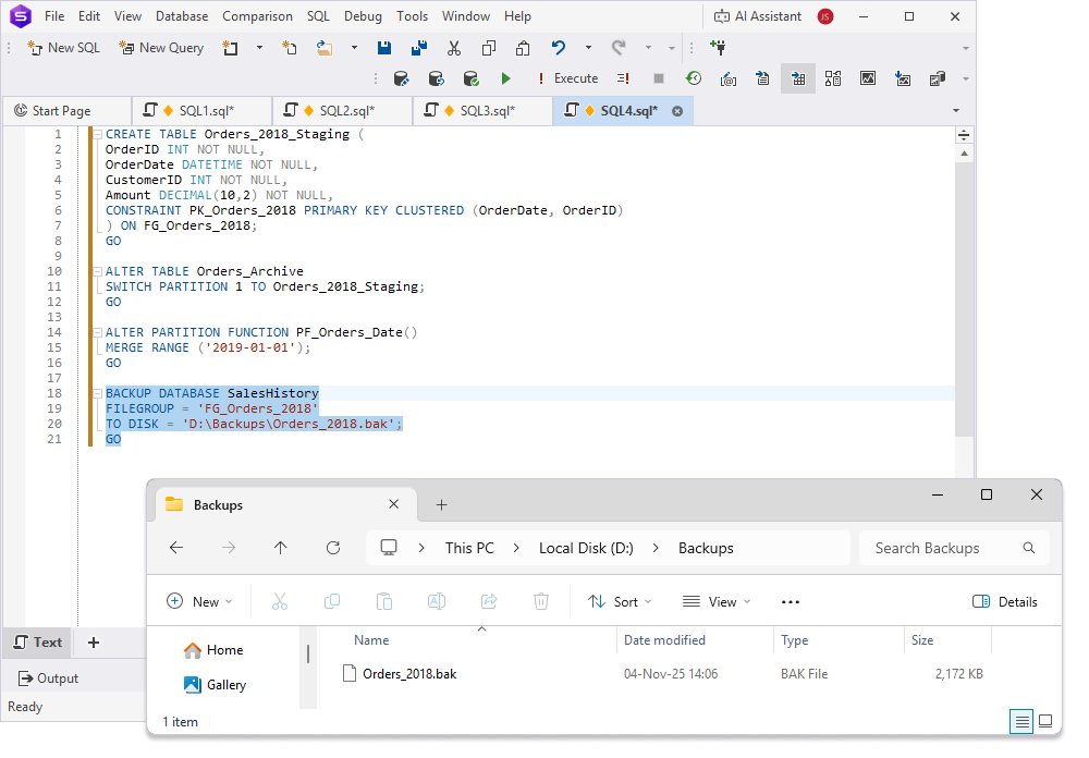 How to archive old data efficiently