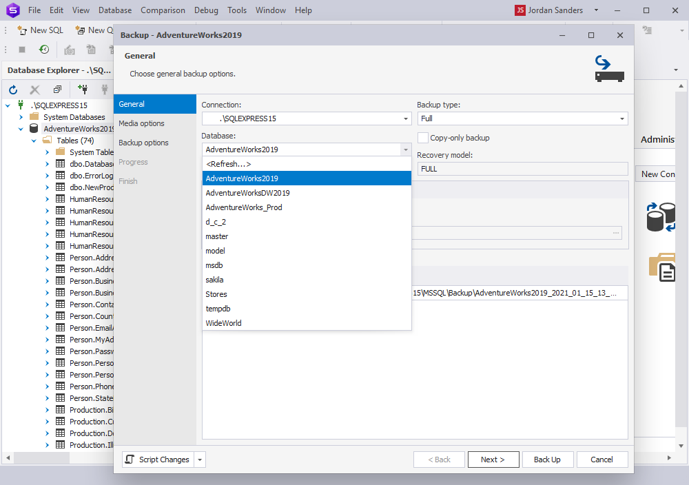 How To Backup A SQL Server Database To Move It To Another Server
