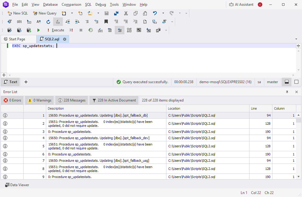 Regular maintenance tasks to keep a database running efficiently