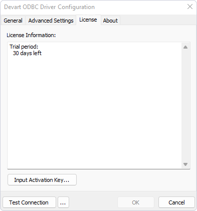 License Information - ODBC Driver for Microsoft Excel Online