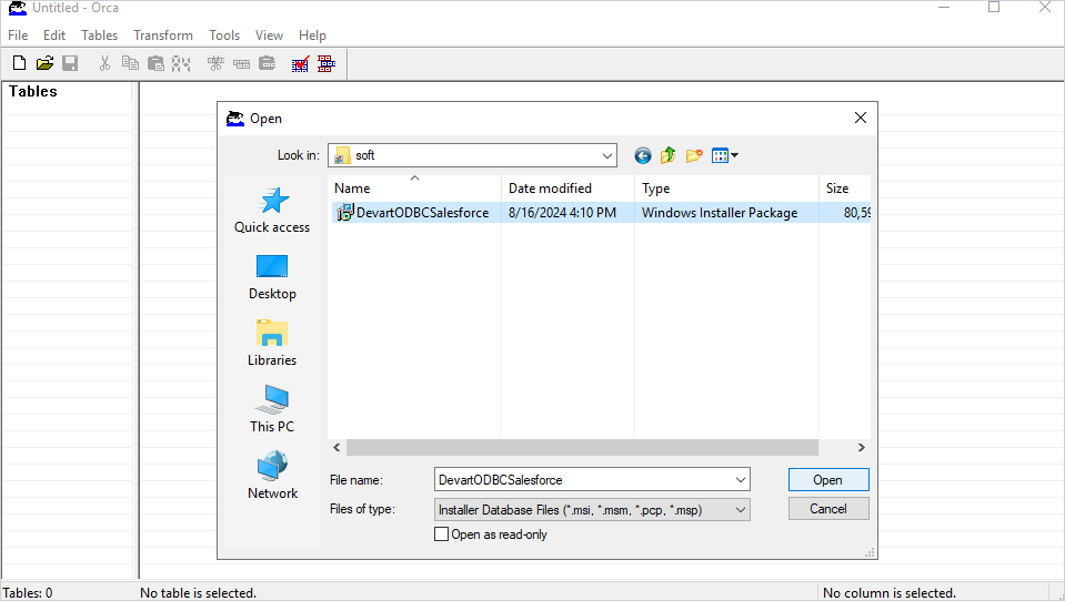 Creating The Mst File Using Orca Odbc Driver For Trello