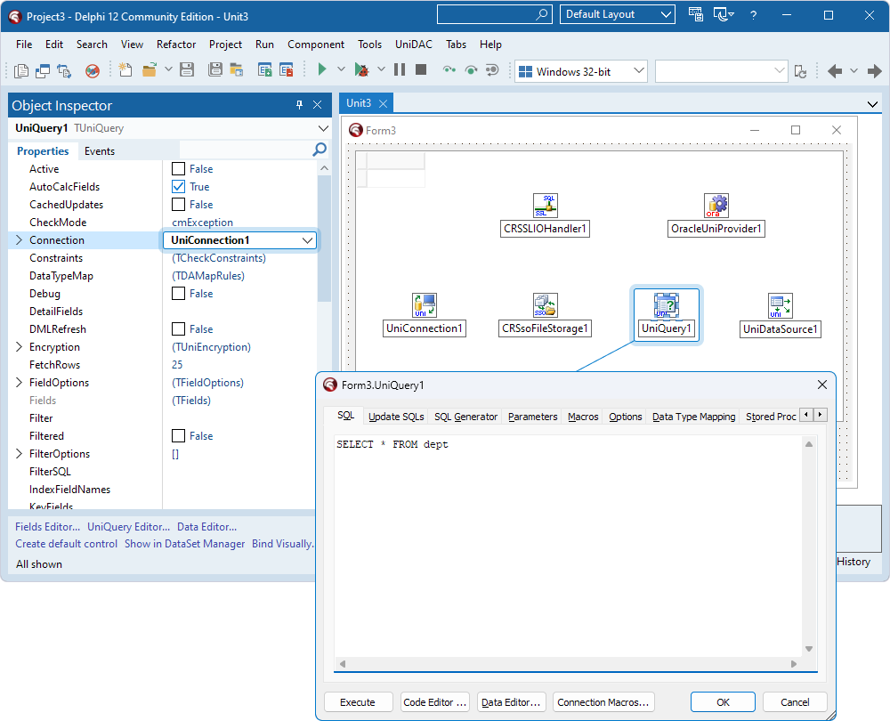 Connecting to Oracle Through SSL in Delphi
